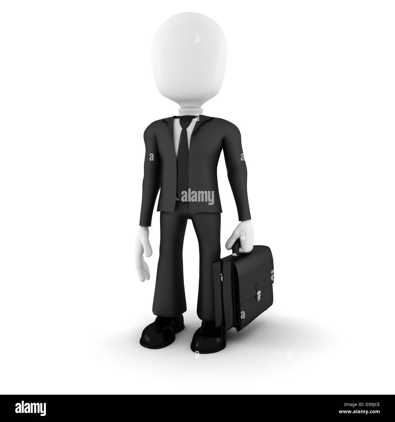 3d illustration man manager Black and White Stock Photos & Images - Alamy