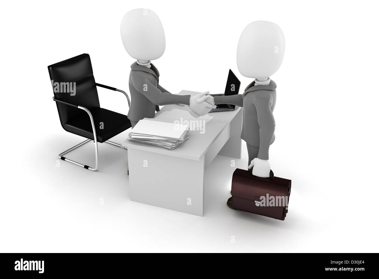 3d man businessman deal Stock Photo - Alamy