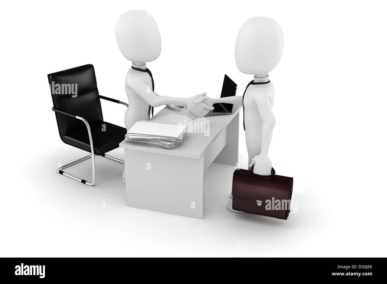 3d man businessman deal Stock Photo - Alamy