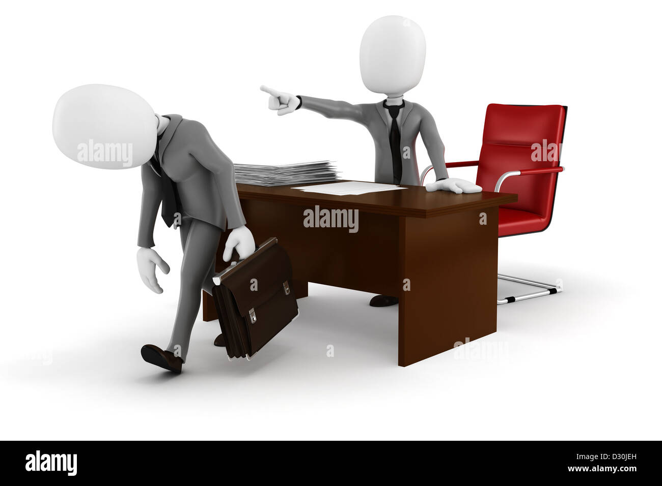 Fired head Cut Out Stock Images & Pictures - Alamy