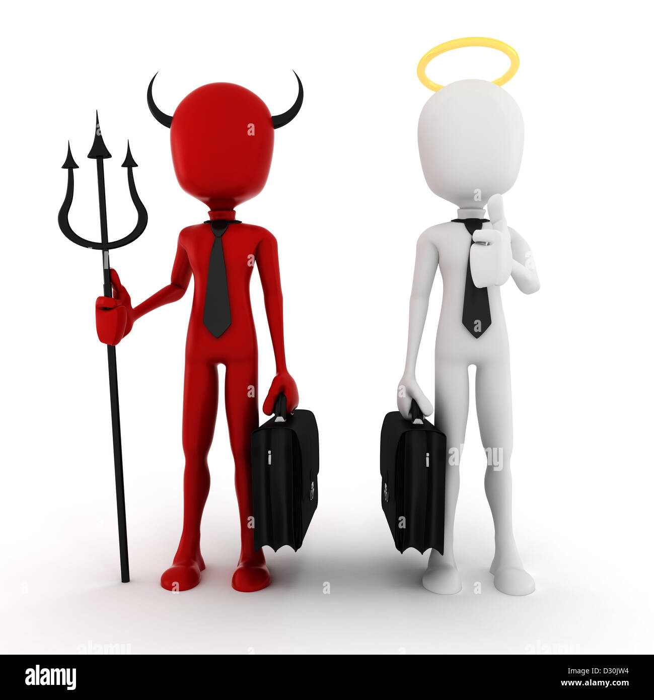 3d man angel demon hi-res stock photography and images - Alamy