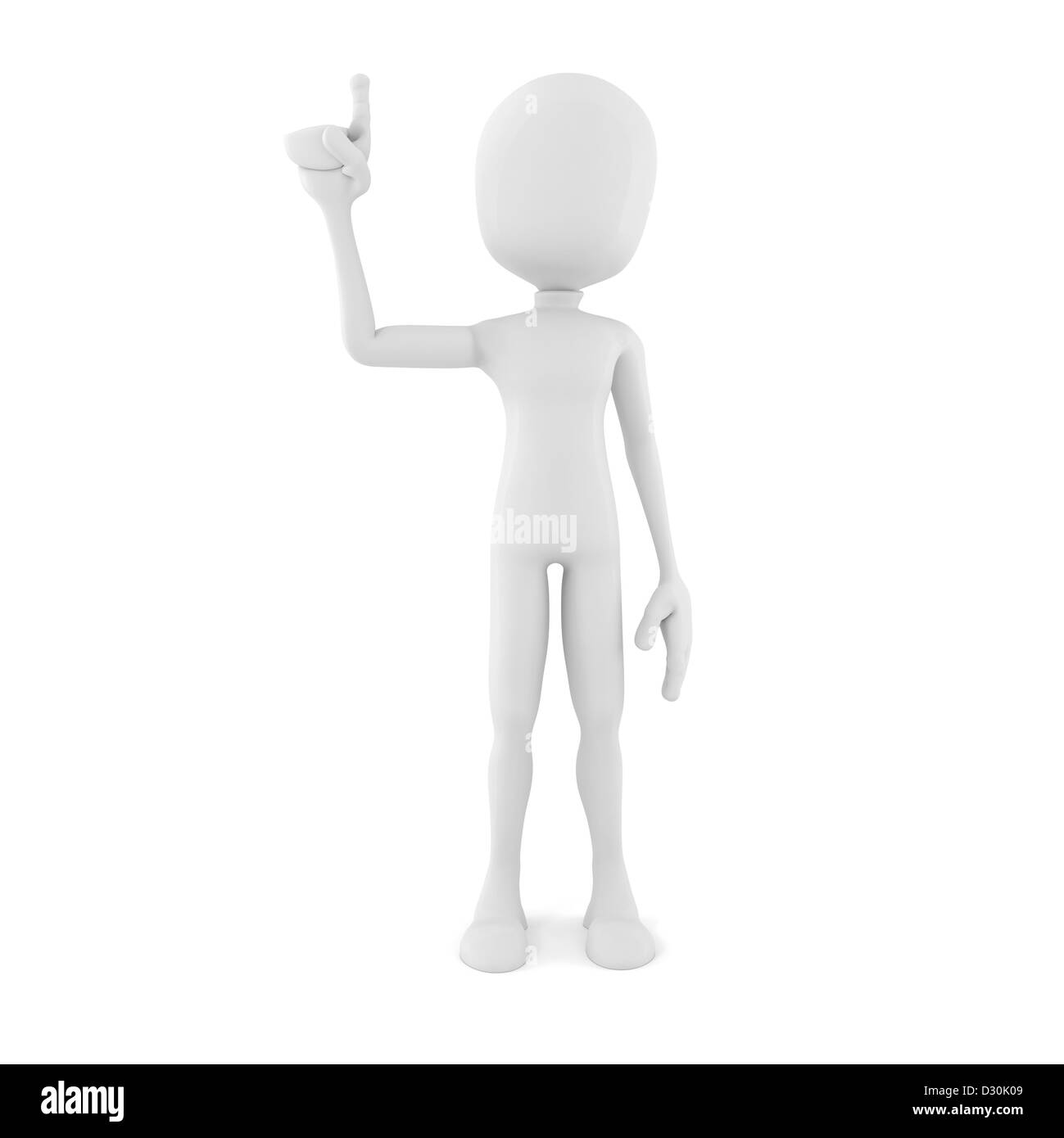 3d man pointing up Stock Photo - Alamy