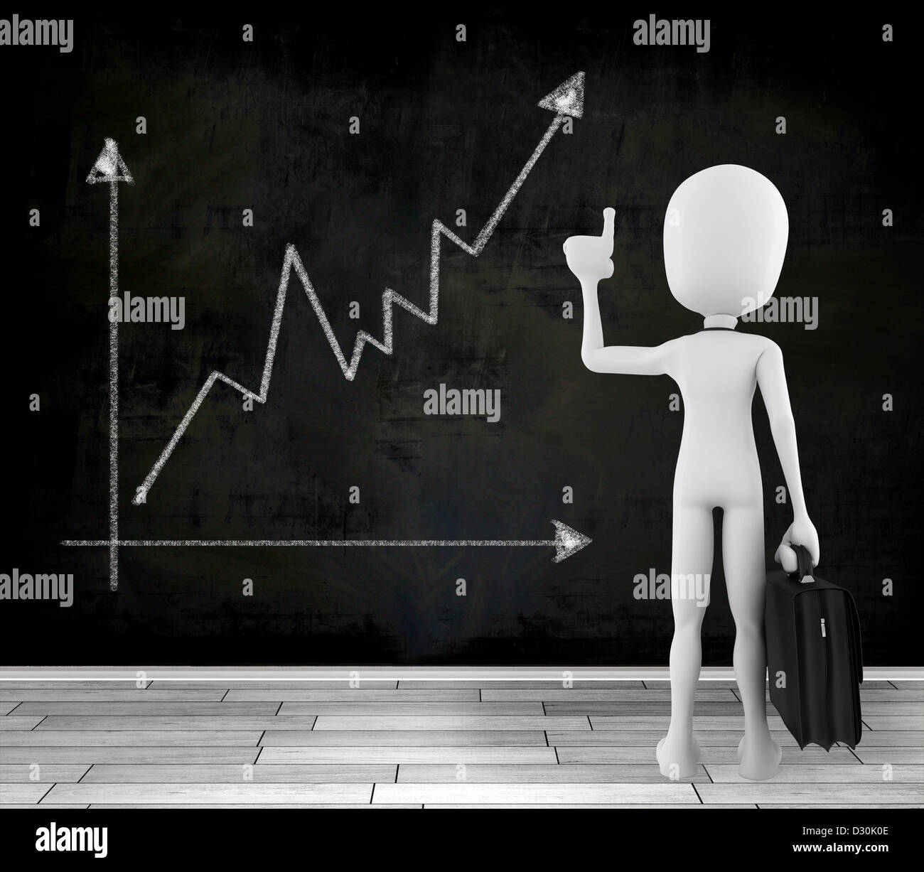 3d man success in business, concept Stock Photo - Alamy