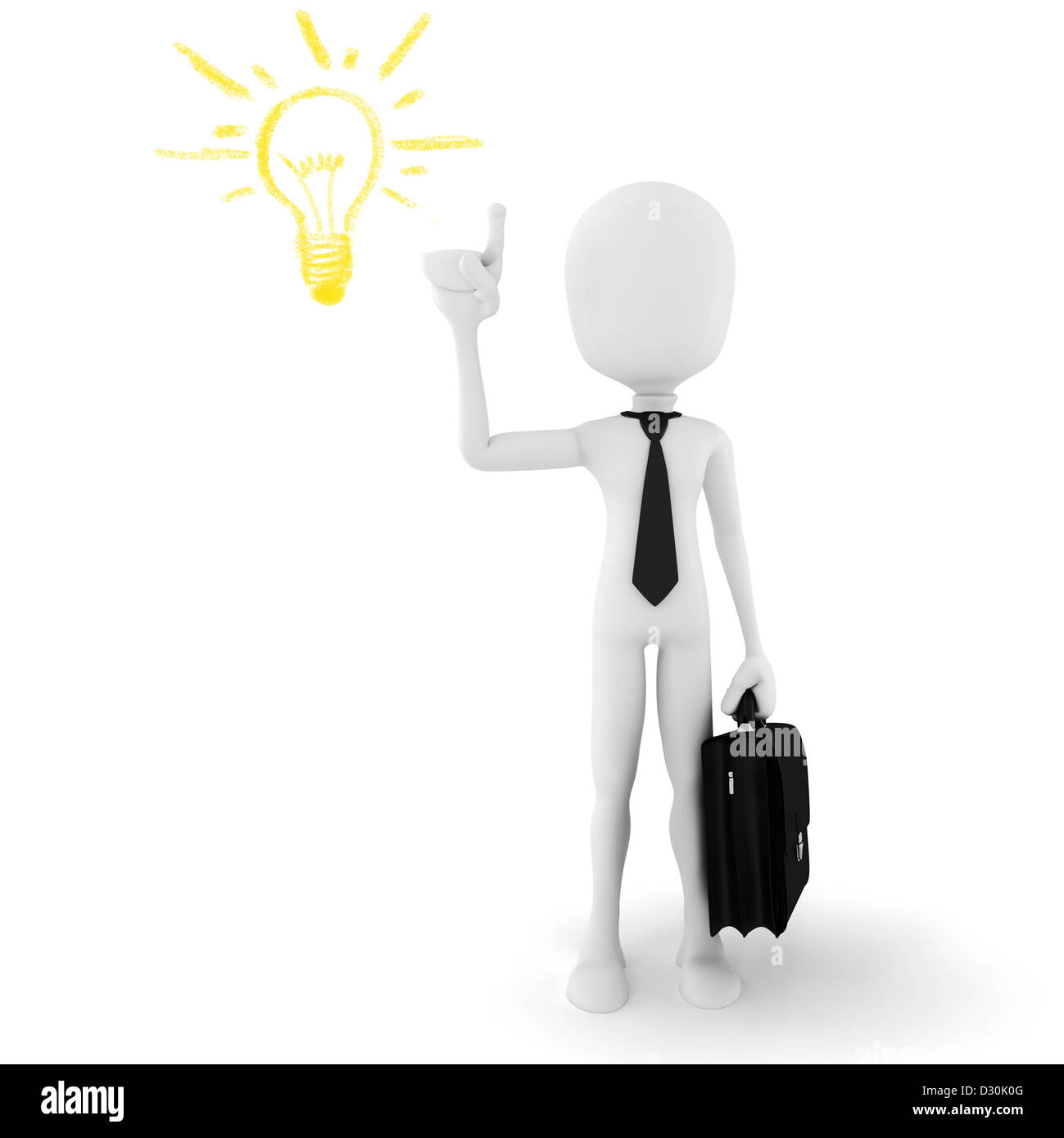 3d man new business solutions Stock Photo - Alamy