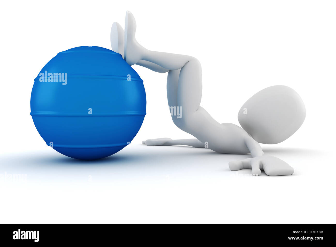 3d man aerobic training Stock Photo - Alamy