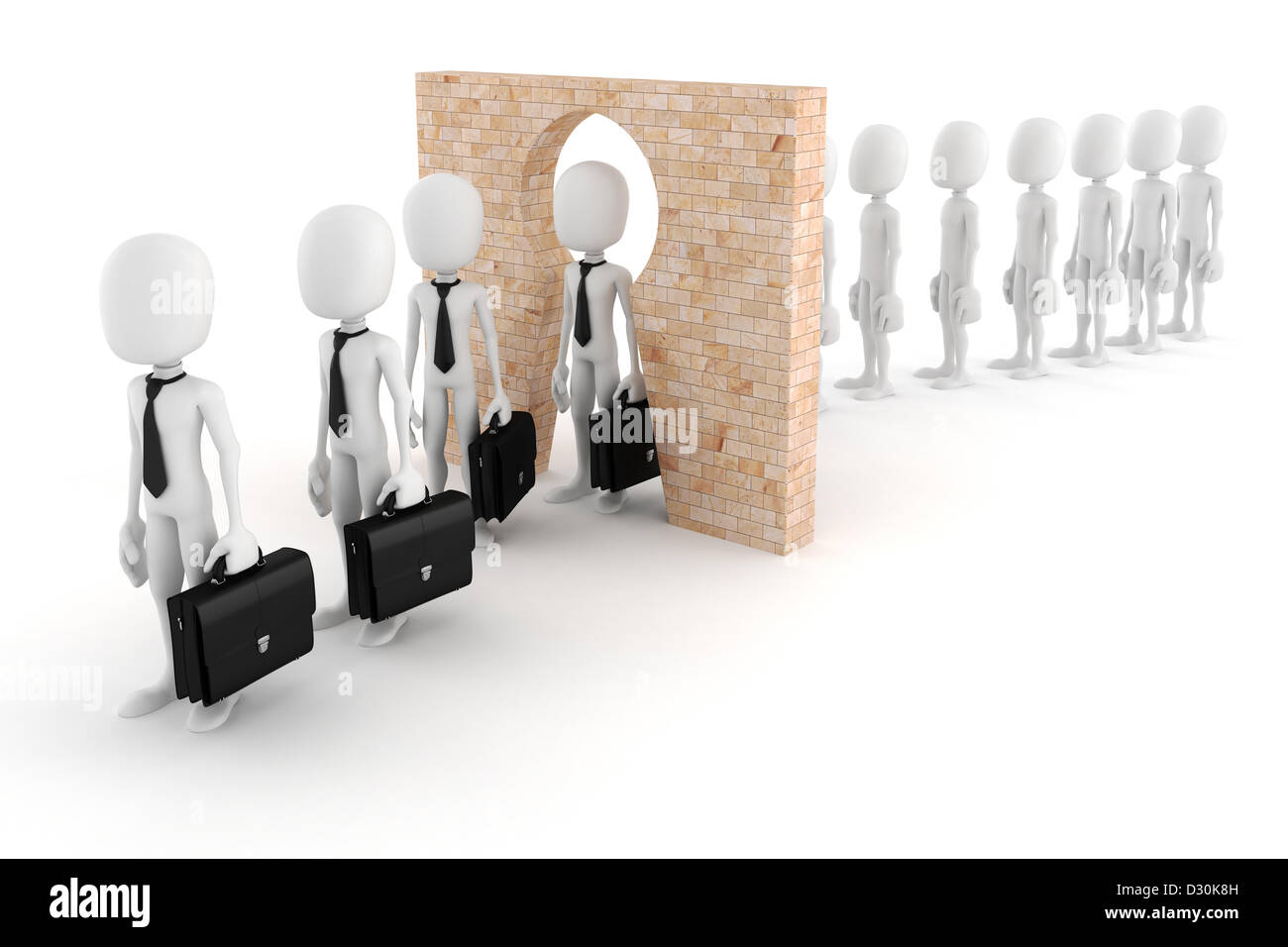3d man regular person to business man transform concept Stock Photo - Alamy