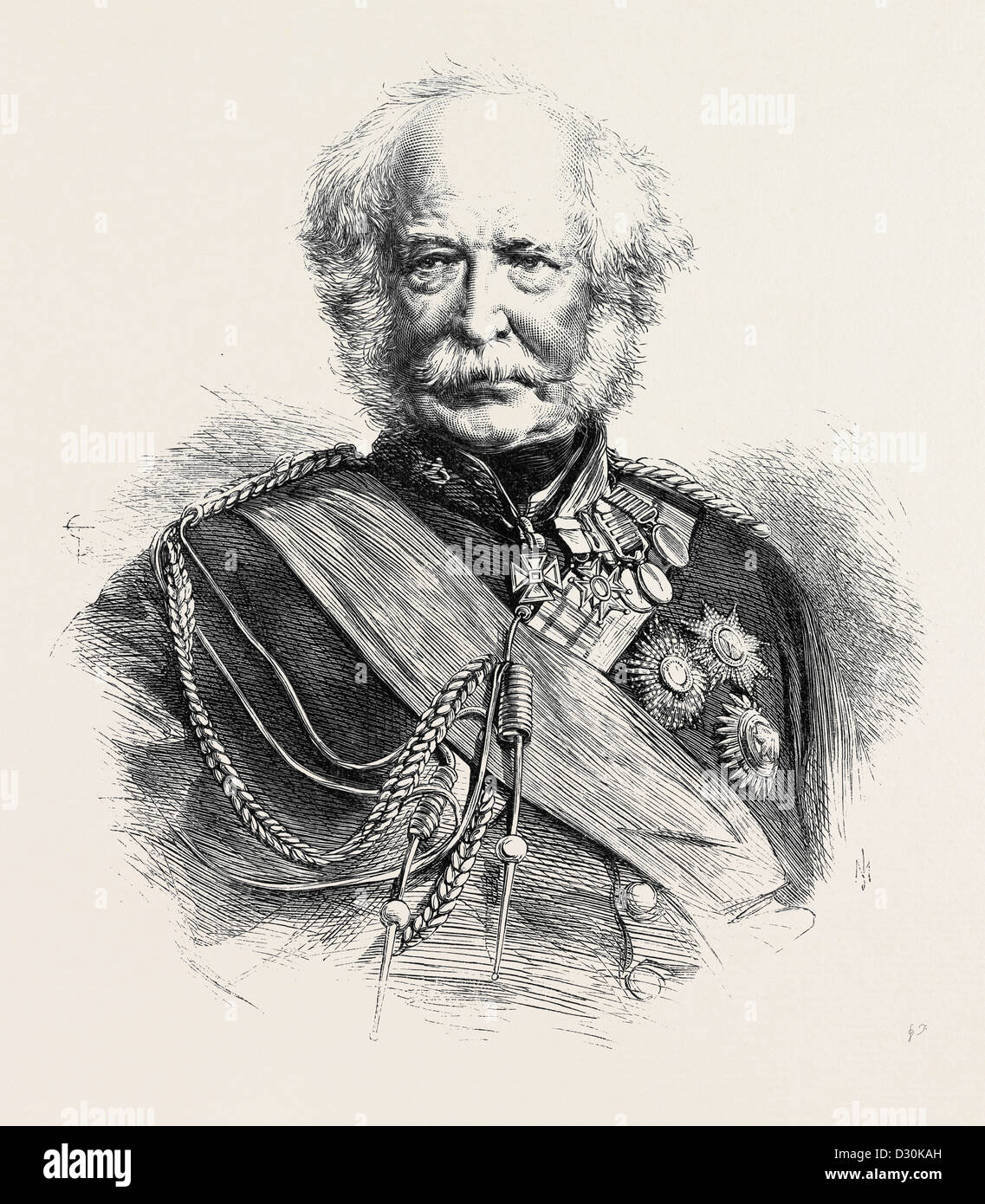 THE LATE FIELD MARSHAL LORD GOUGH 1869 Stock Photo - Alamy