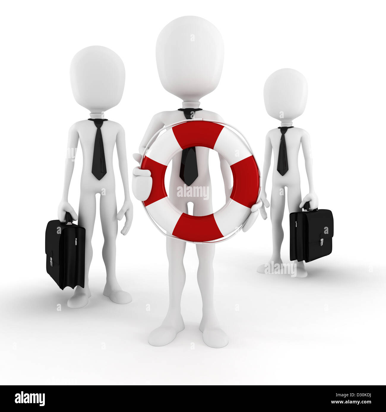 3d man business solutions Stock Photo - Alamy