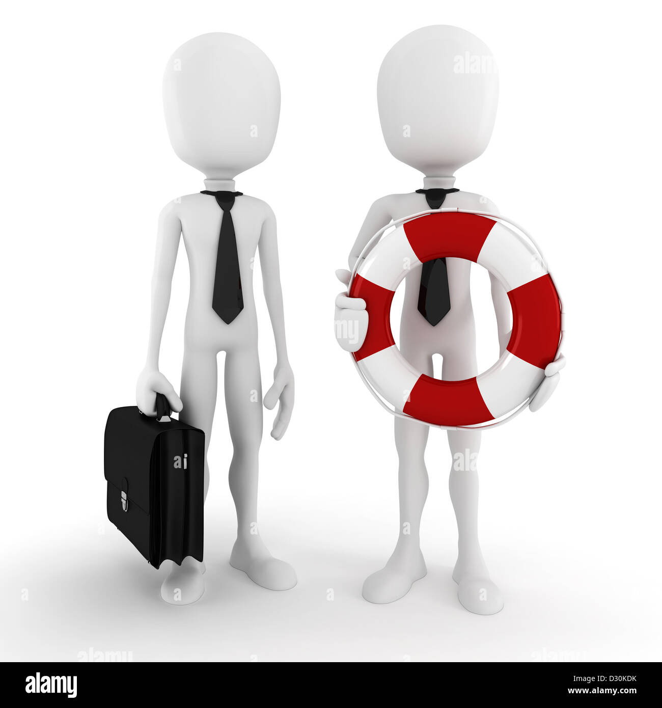 3d man business solutions Stock Photo - Alamy
