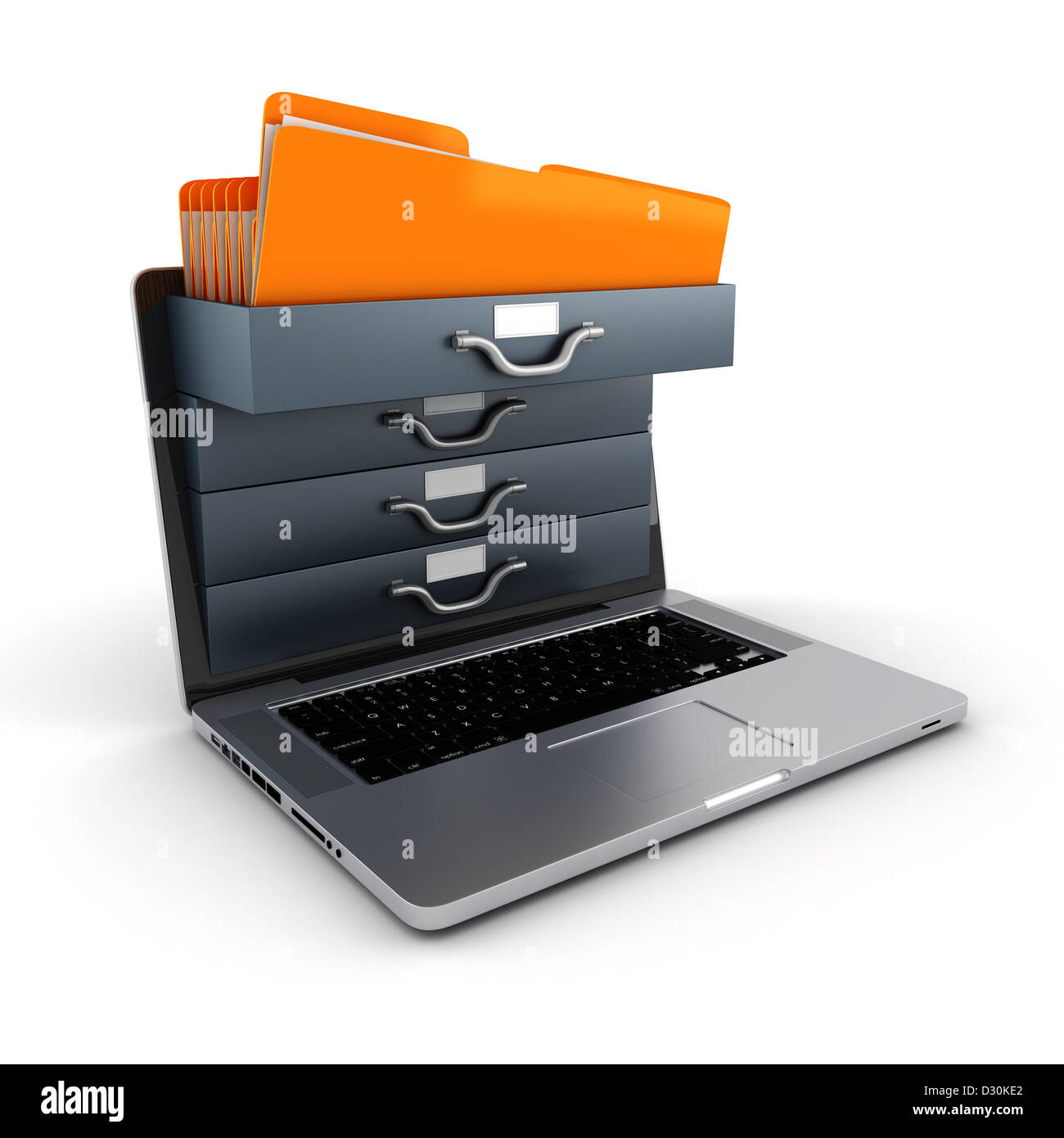 Digital folder files information Cut Out Stock Images & Pictures - Alamy