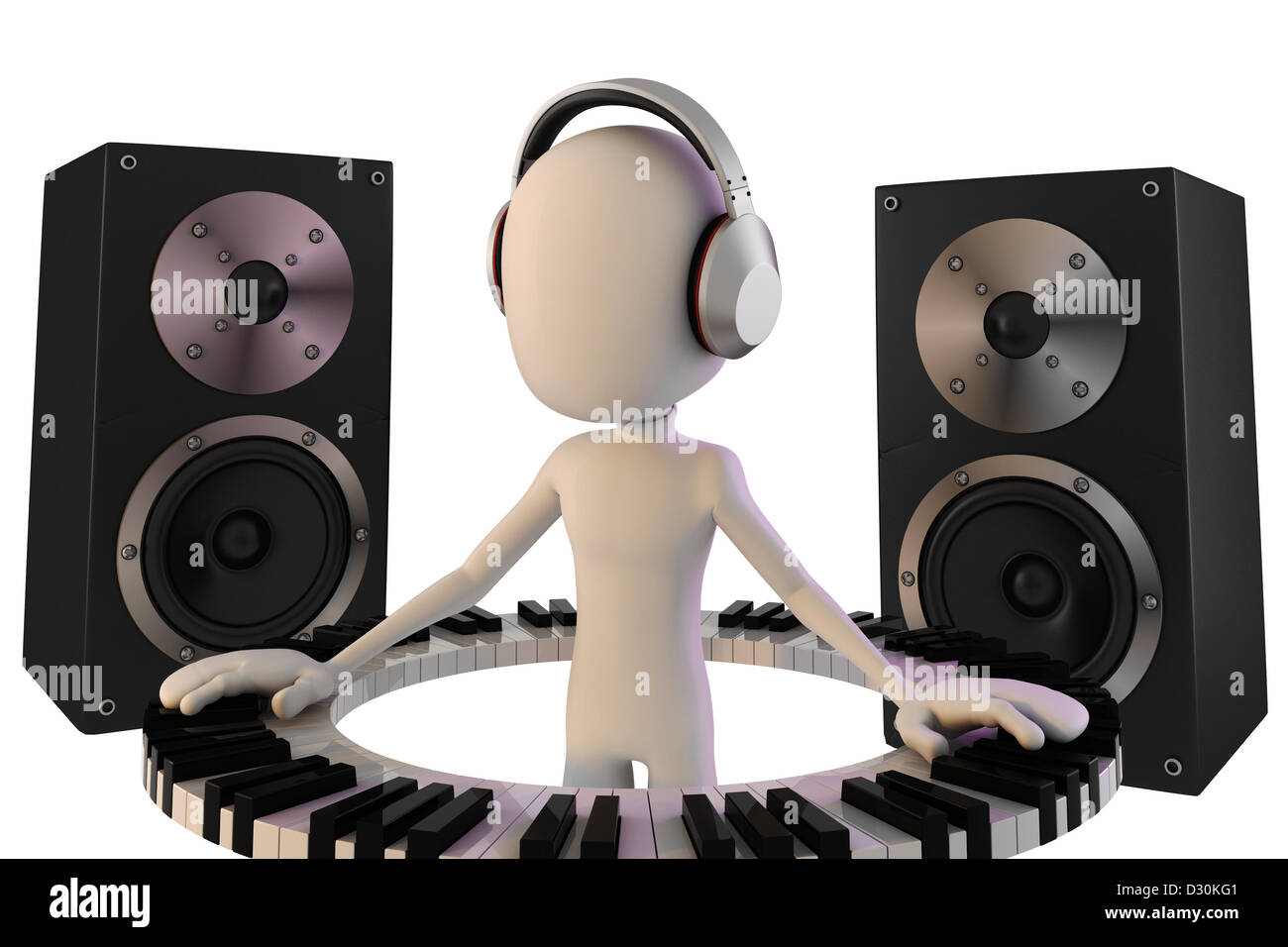 3d man musician hi-res stock photography and images - Alamy