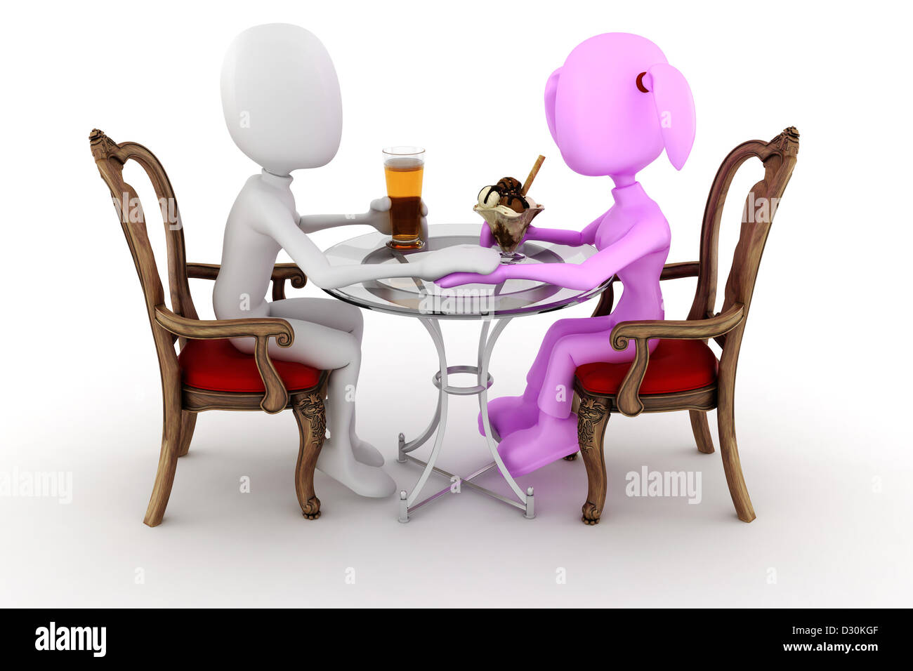 3d man chef serving hi-res stock photography and images - Alamy