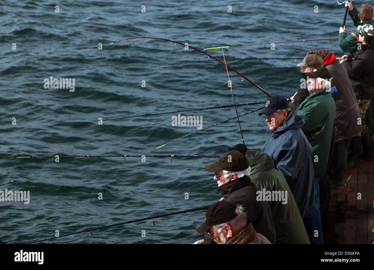 Wismar, Germany, Men in Big Game Fishing in the Baltic Sea Stock Photo ...