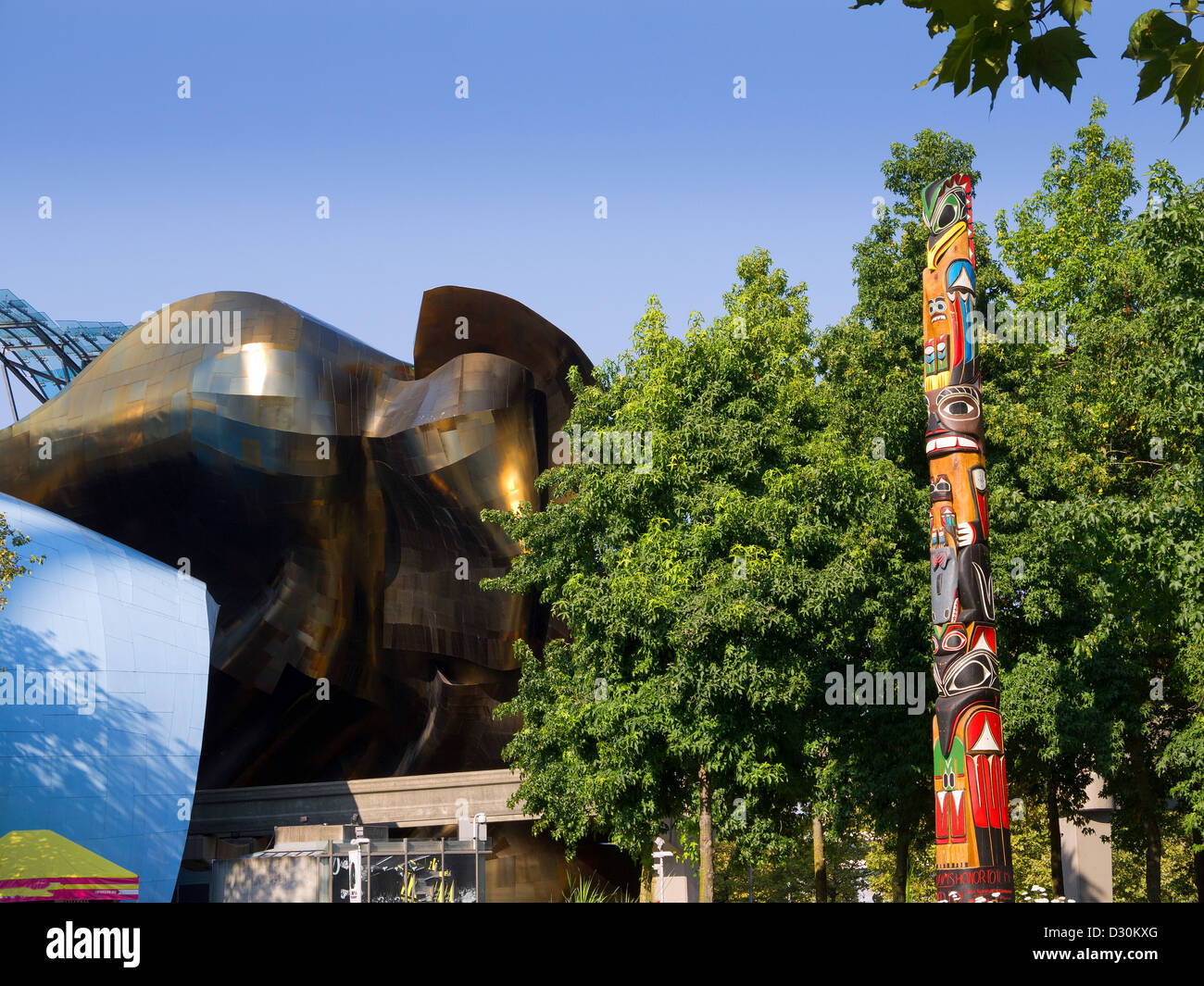 The futuristic Monorail system in Seattle Washington State USA Stock ...
