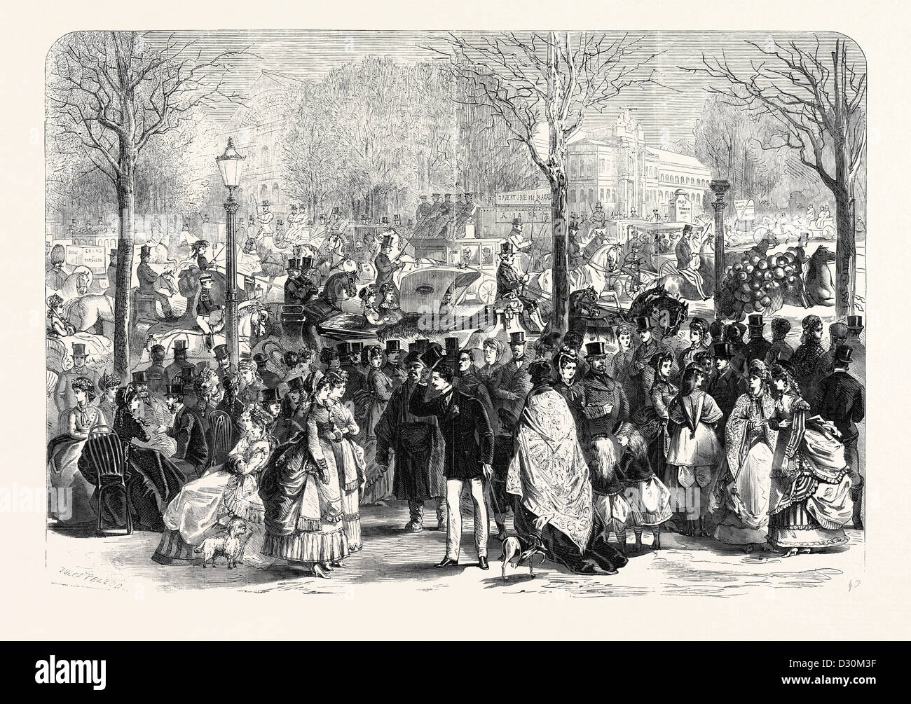 THE PARIS EASTER PROMENADE AT LONGCHAMPS FRANCE 1869 Stock Photo - Alamy