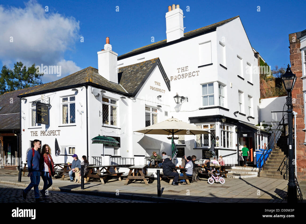 The Prospect Pub on the quay at Exeter in Devon, UK Stock Photo - Alamy