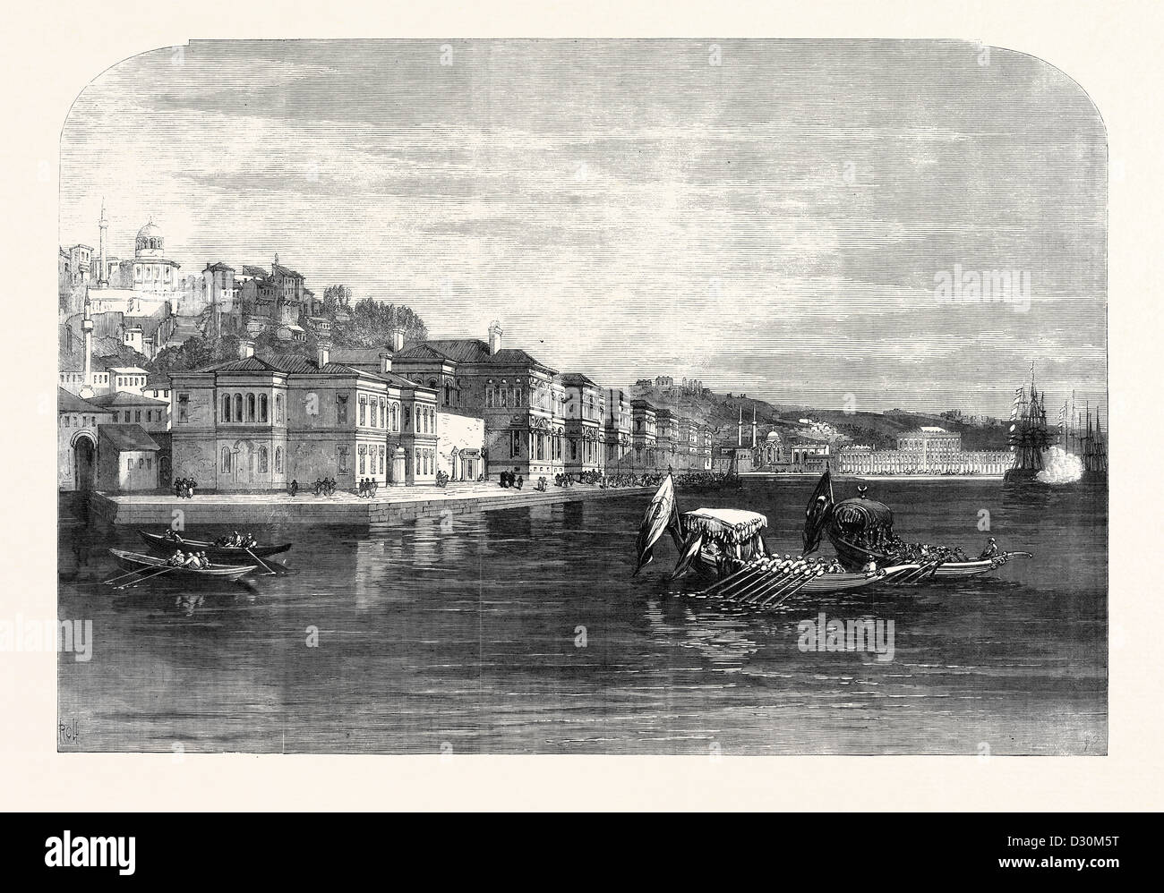 THE SALIH BAZAAR PALACE CONSTANTINOPLE LATELY OCCUPIED BY THE PRINCE ...