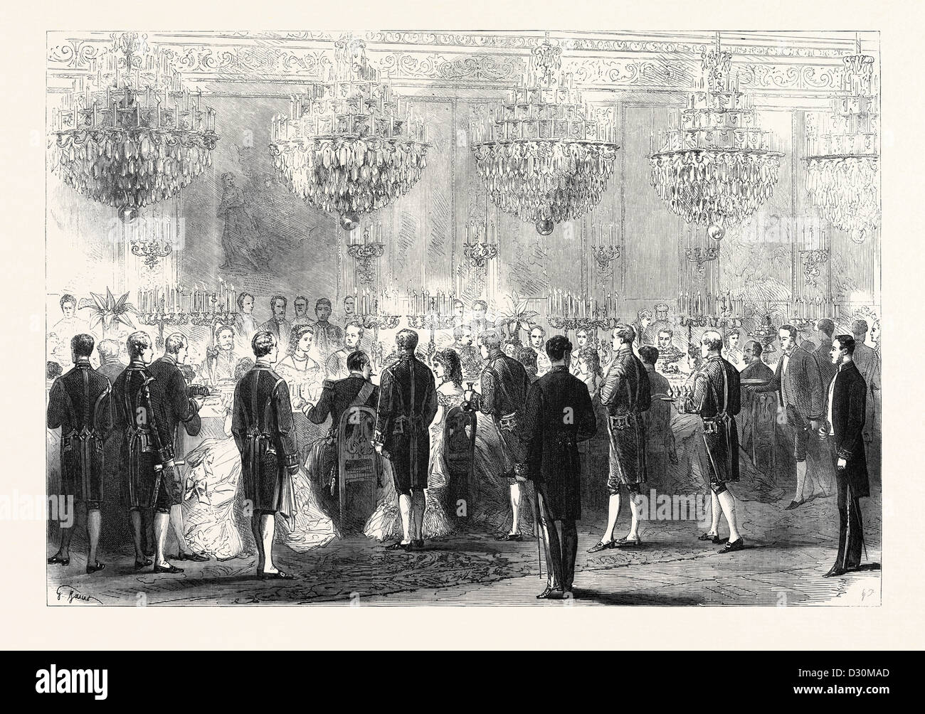 A STATE BANQUET AT THE TUILERIES PARIS FRANCE 1869 Stock Photo - Alamy