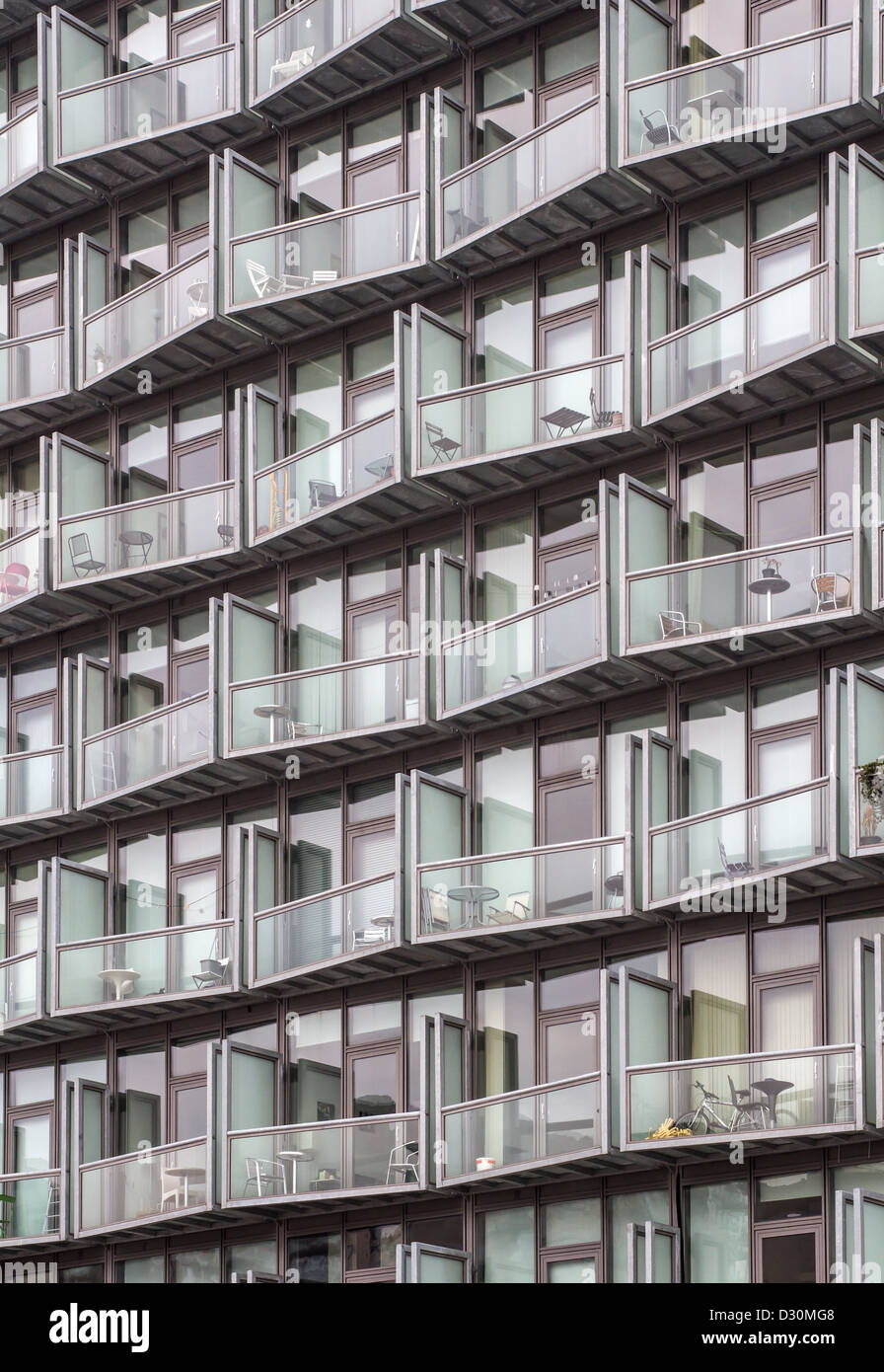 Modern Apartment Building in Manchester Stock Photo - Alamy
