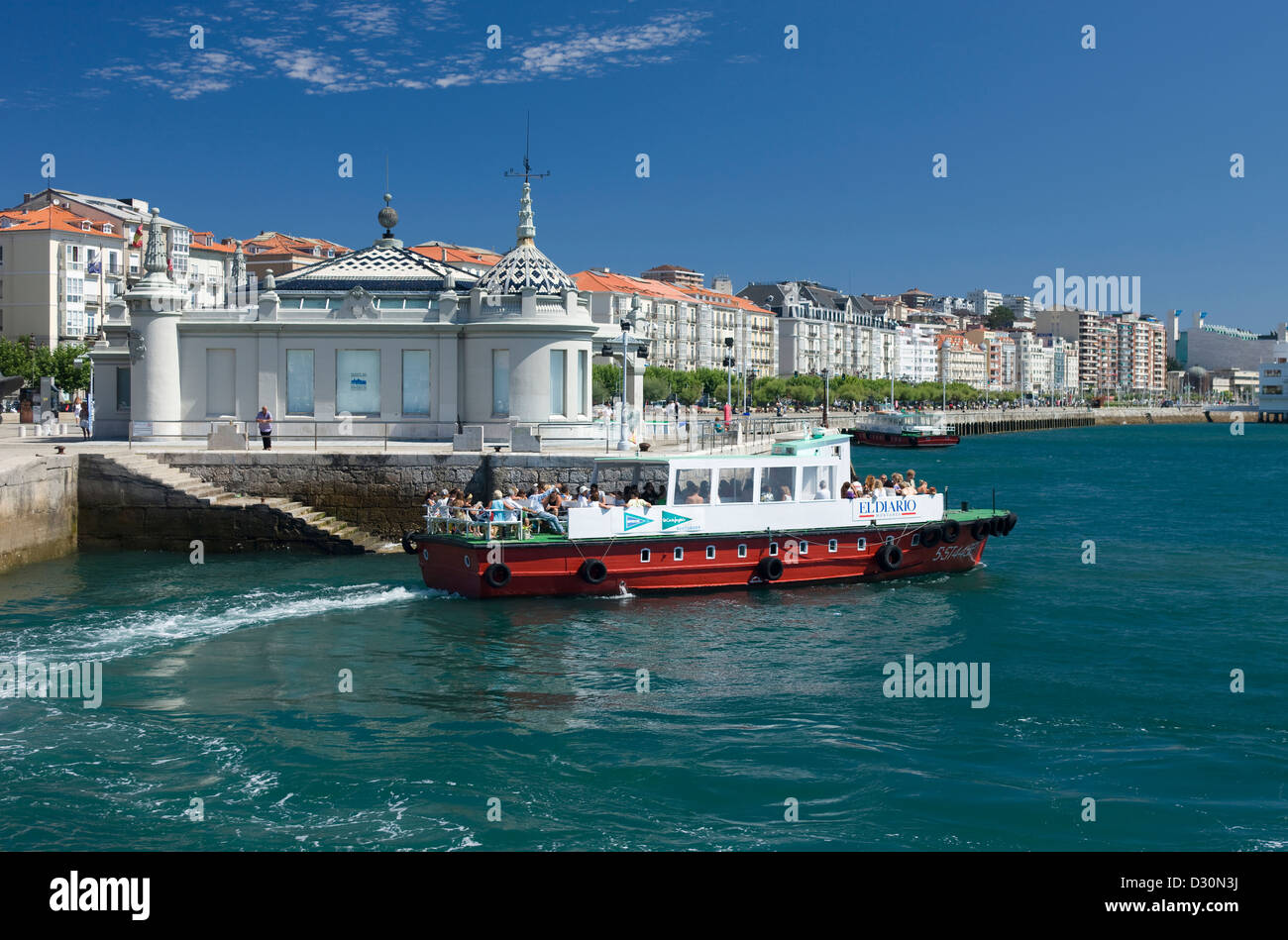TOUR EXCURSION BOAT EMBARCADERO PALACE QUAY PASEO DE PEREDA SANTANDER ...