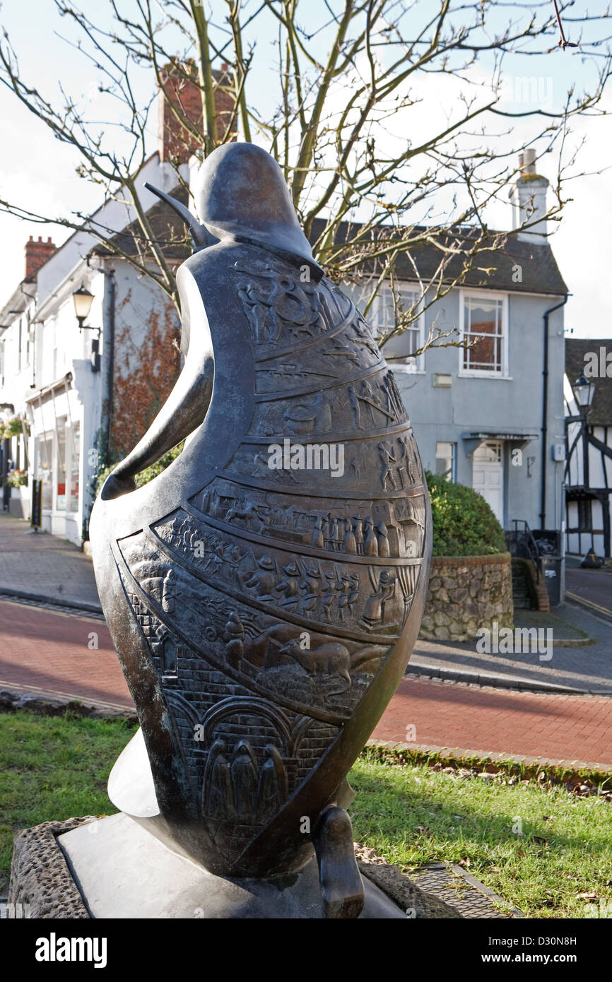 Hope A bronze sculpture by Sarah Cunnington in West Malling High Street ...