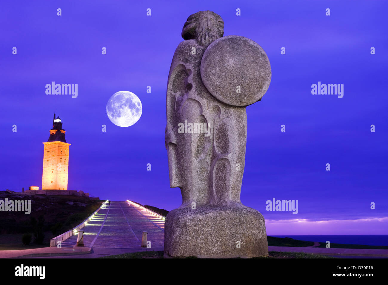 BREOGAN MONUMENT (©XOSE CID MENOR 1995) TOWER OF HERCULES ROMAN ...