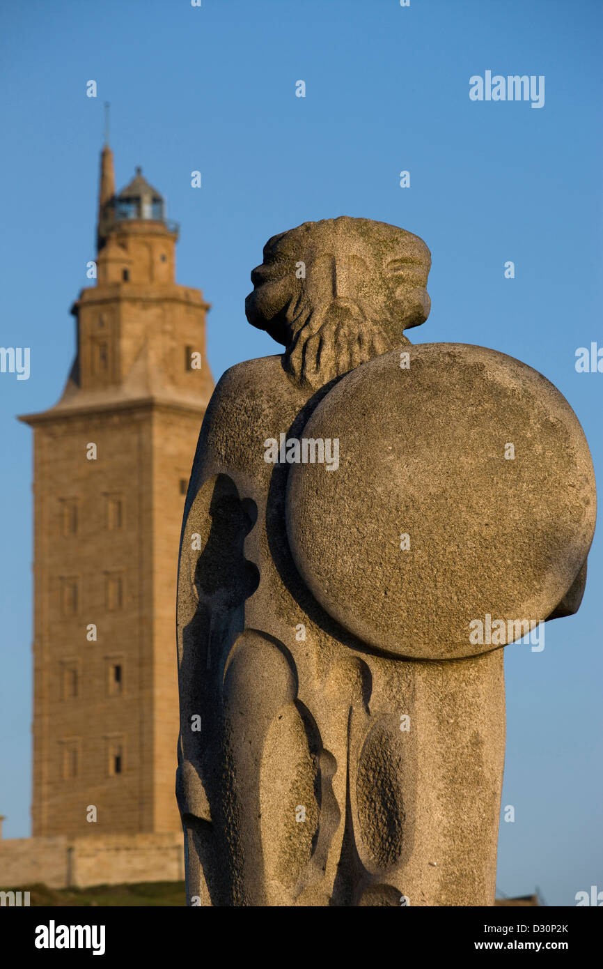 Breogan statue hi-res stock photography and images - Alamy