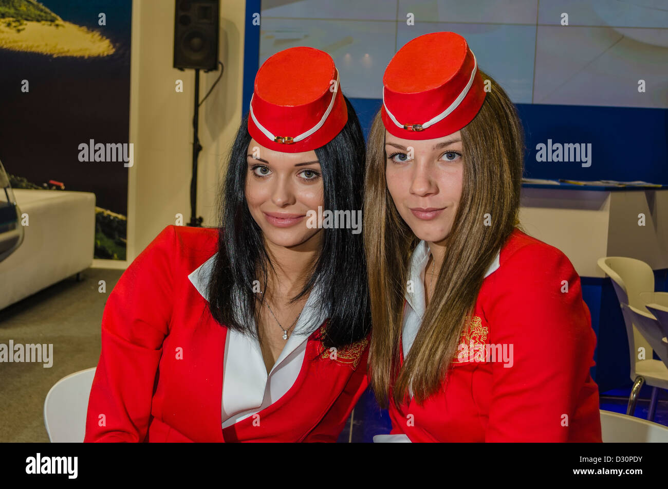 Trade show hostess hi-res stock photography and images - Alamy