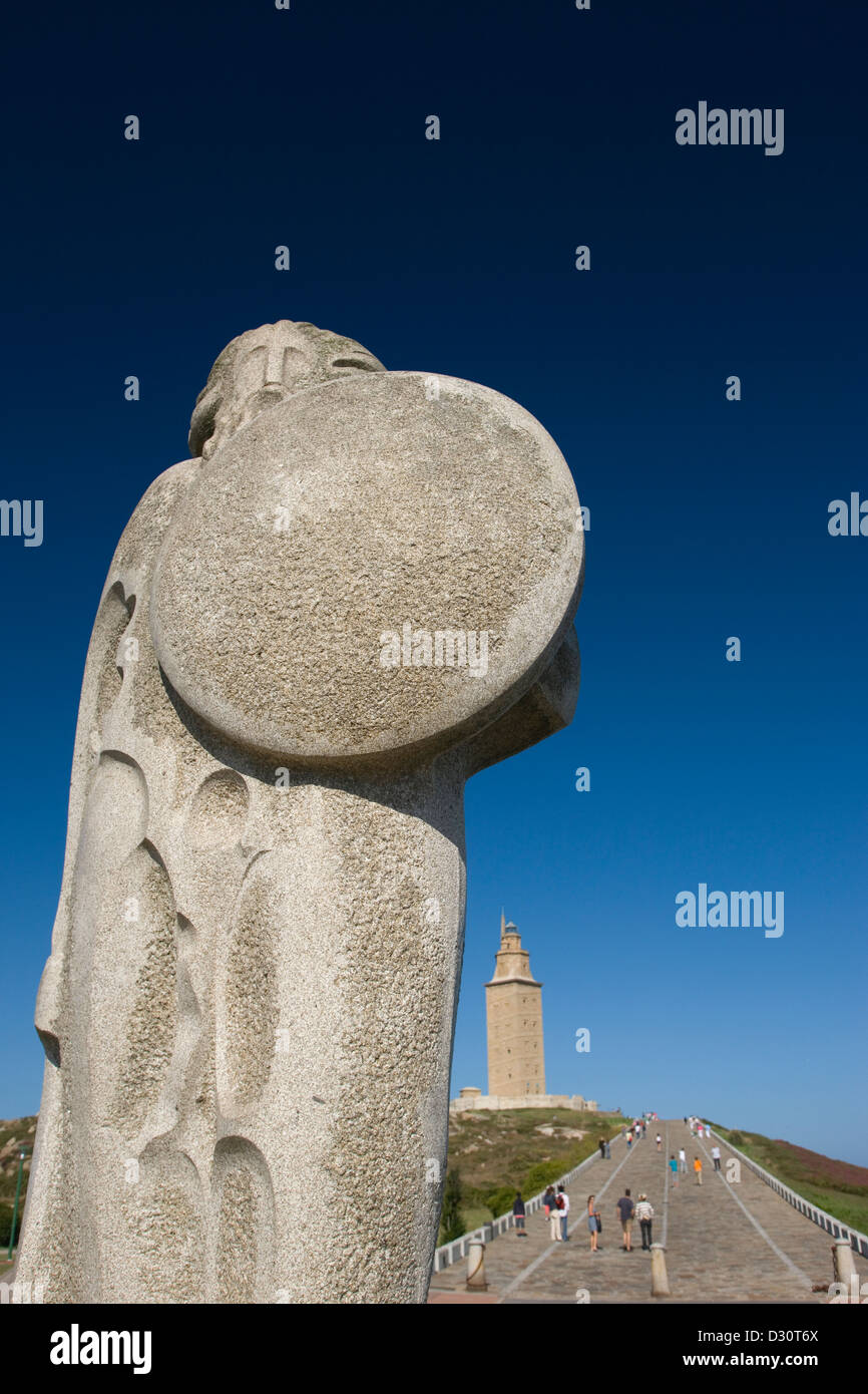 BREOGAN MONUMENT (©XOSE CID MENOR 1995) TOWER OF HERCULES ROMAN ...