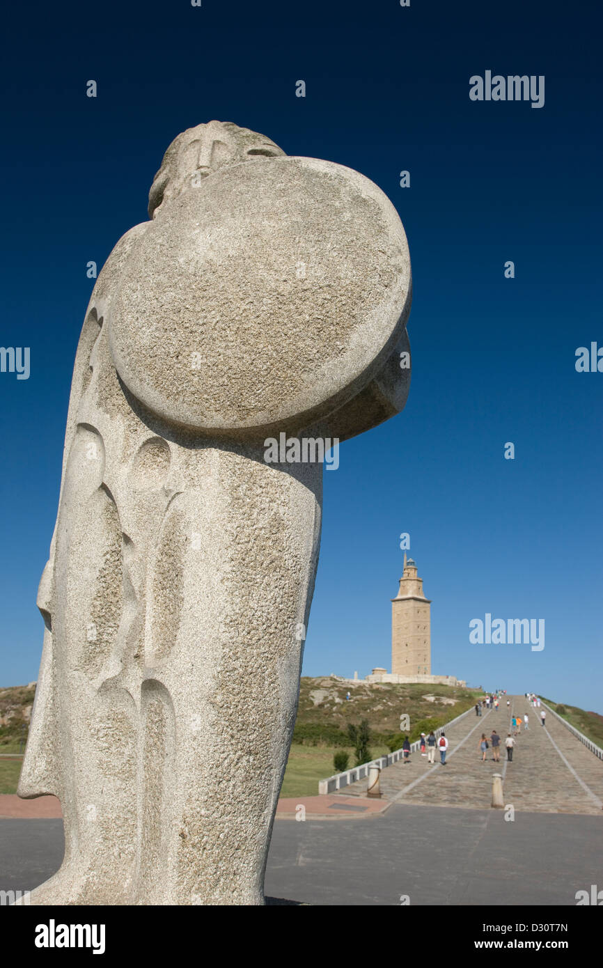 BREOGAN MONUMENT (©XOSE CID MENOR 1995) TOWER OF HERCULES ROMAN ...