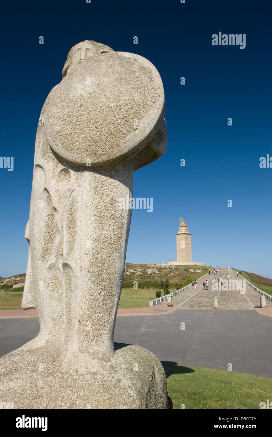 Breogan statue hi-res stock photography and images - Alamy