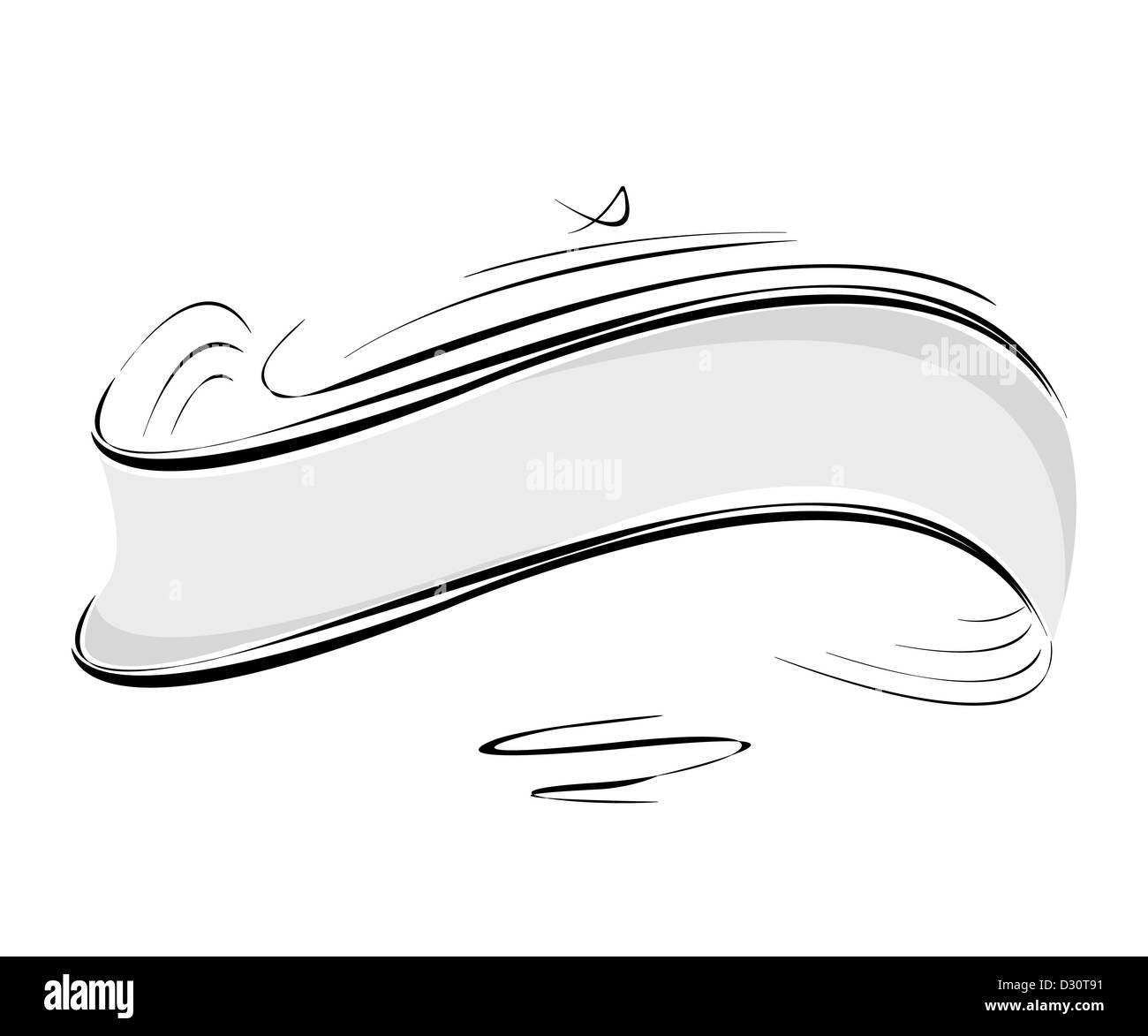 Graphic element, decorative stylized header over white background Stock ...