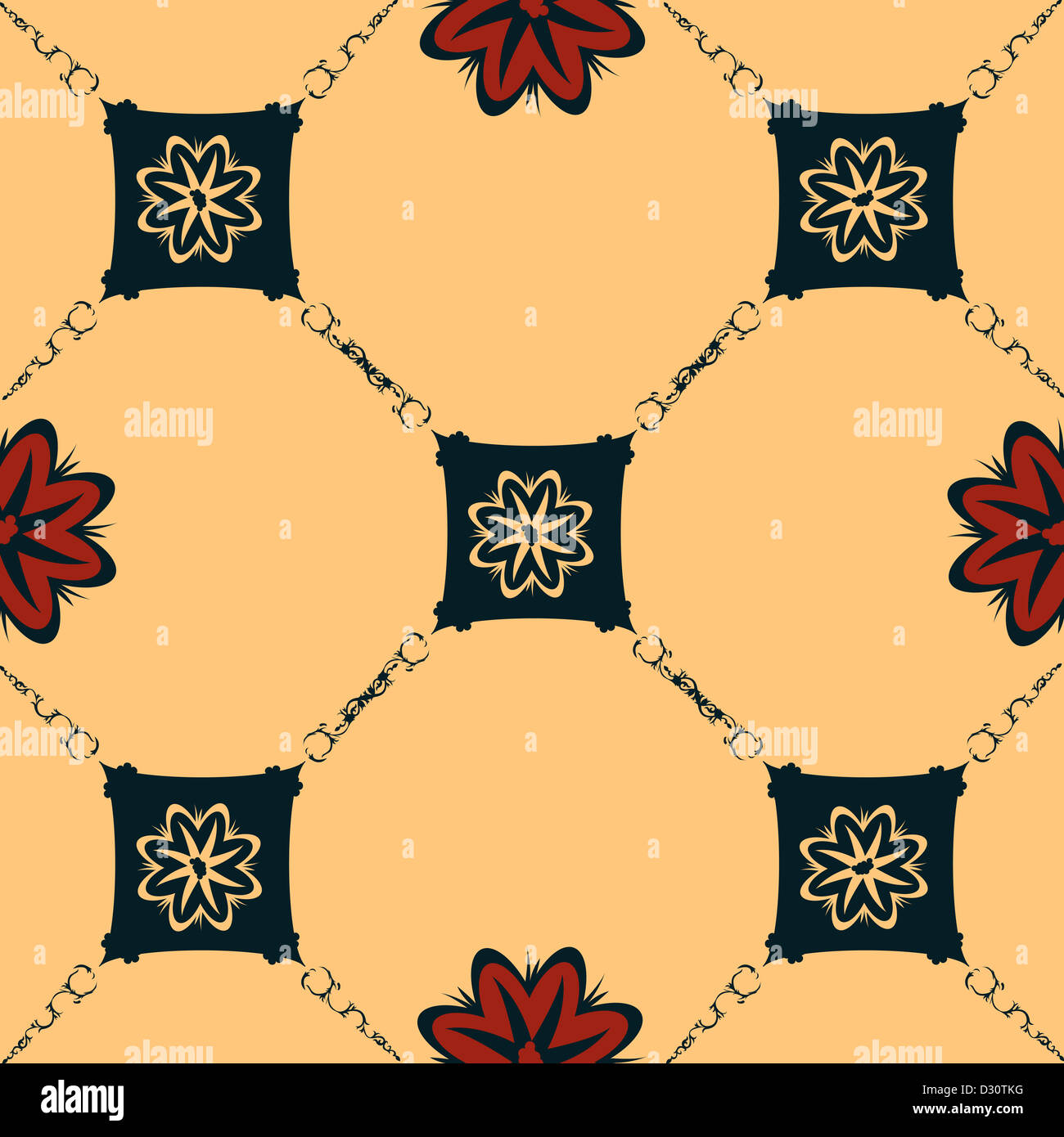 Floral pattern jugendstil background hi-res stock photography and ...