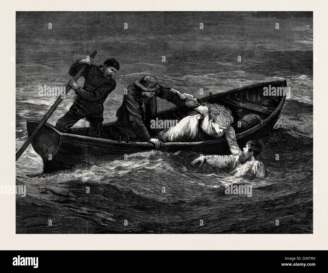 SCENE FROM MR. CHARLES READE'S NEW DRAMA, "THE SCUTTLED SHIP," AT THE ...