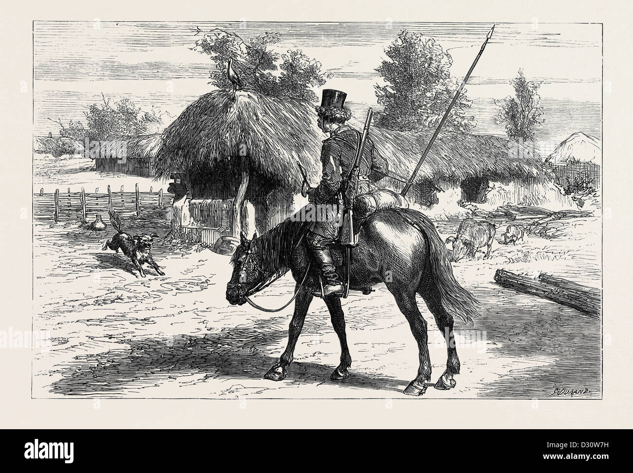 THE WAR IN THE EAST, "WITH THE COSSACKS": AN ADVANCE GUARD IN A ...