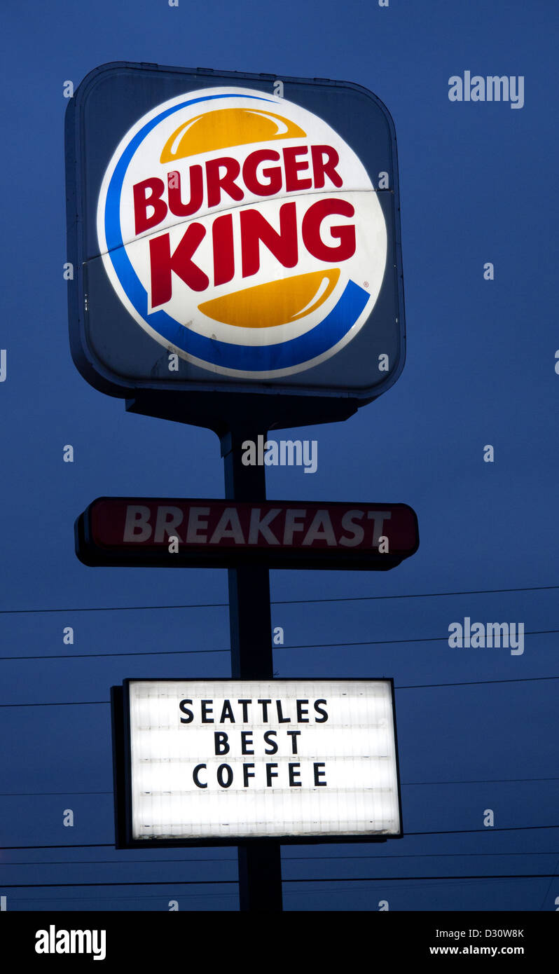 Burger King Sign Stock Photo - Alamy