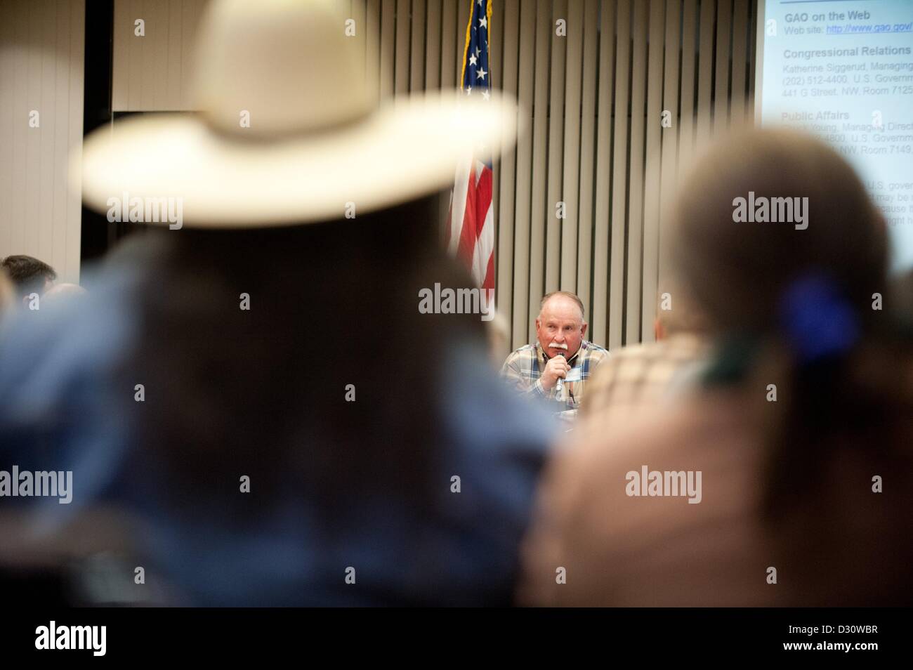 Jan. 29, 2013 - Tucson, Arizona, U.S - GARY THRASHER, a border rancher ...