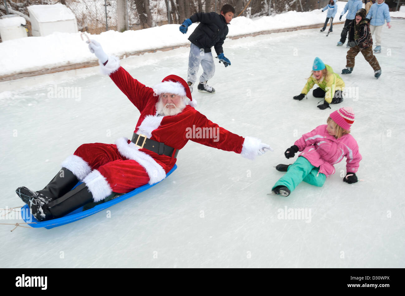 Sled of santa claus hi-res stock photography and images - Alamy