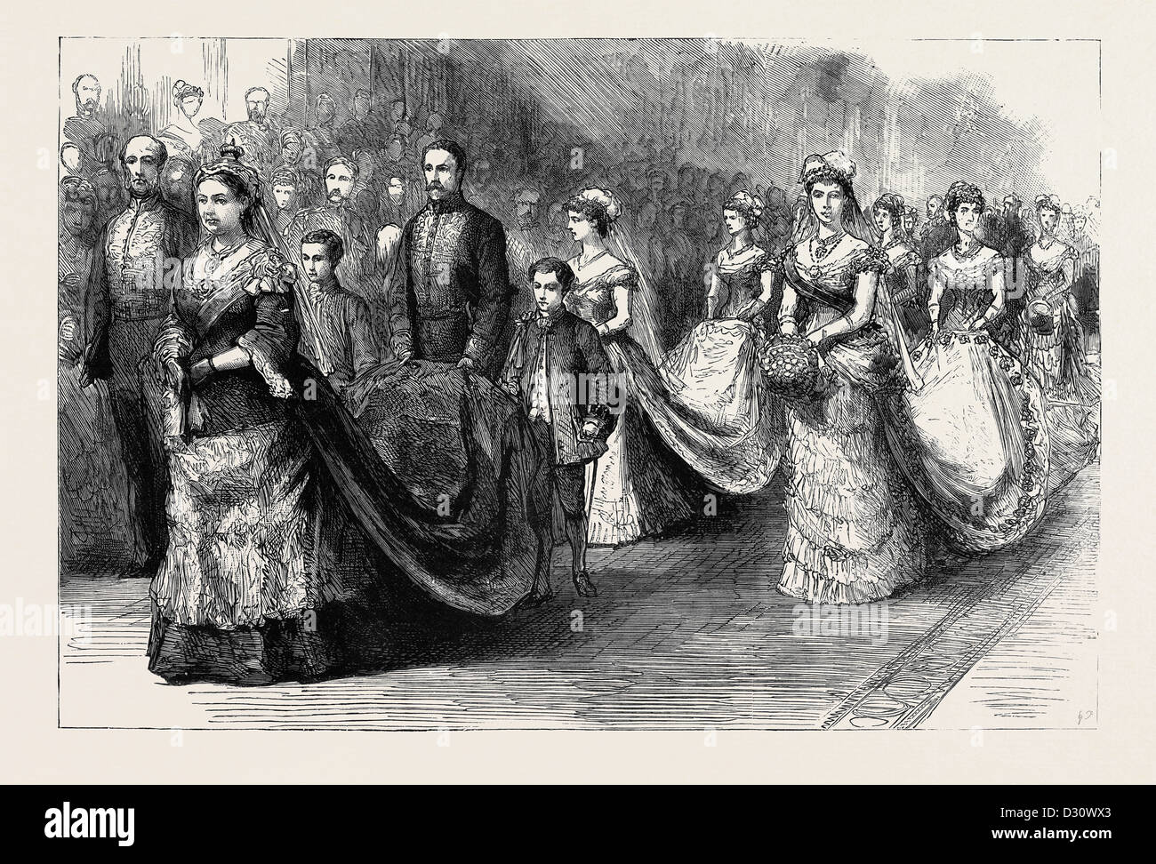 THE WEDDING PROCESSION IN ST. GEORGE'S CHAPEL: THE SECOND PROCESSION ...
