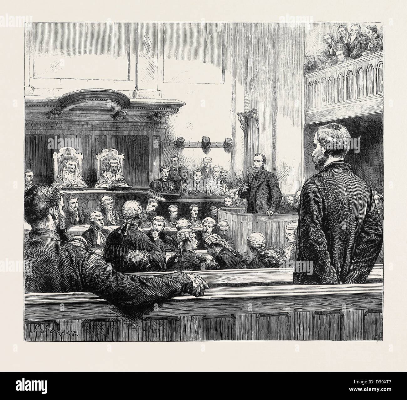 THE OUTRAGE ON THE QUEEN: SCENE IN THE ASSIZE COURT, READING, DURING ...