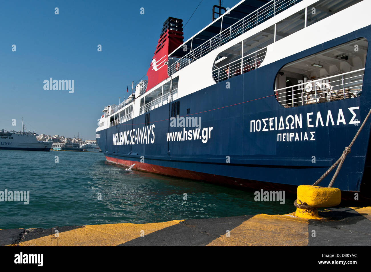 Port of Piraeus- Athens Greece Stock Photo - Alamy