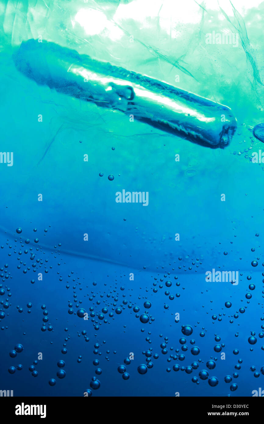 crystal in color water with bubble Stock Photo - Alamy