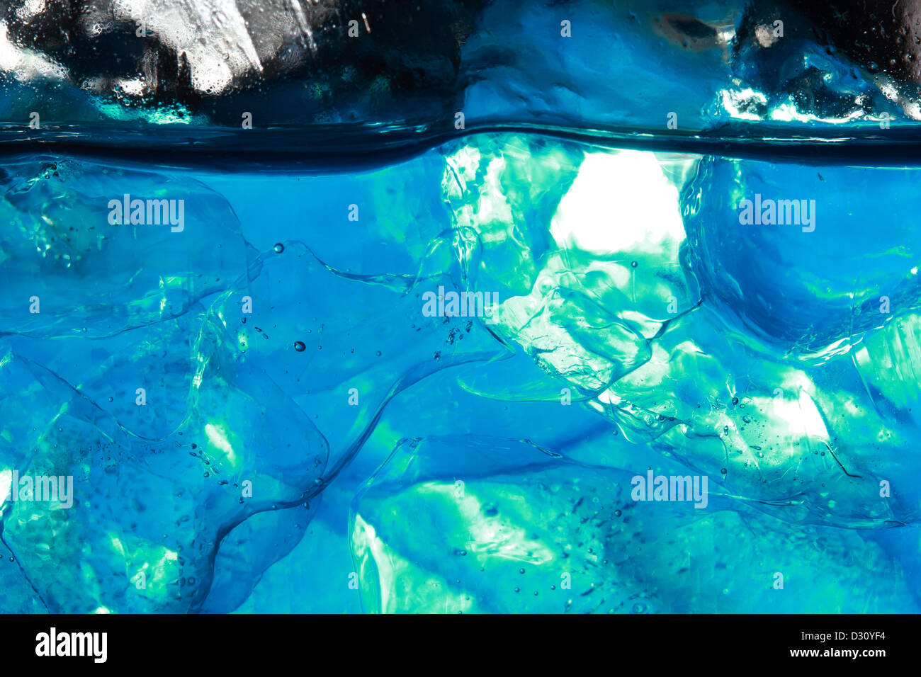 crystal in color water with bubble Stock Photo - Alamy