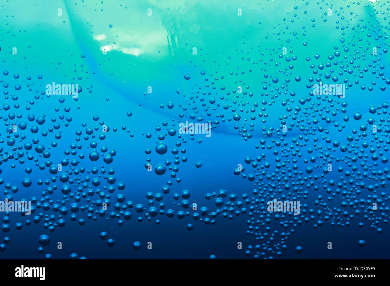 crystal in color water with bubble Stock Photo - Alamy