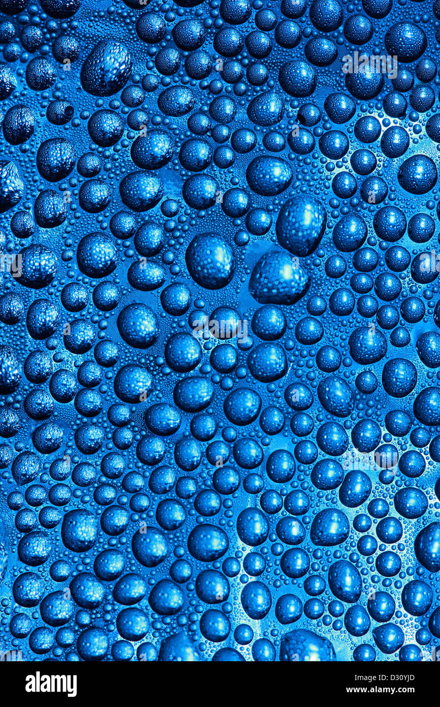 group of drop of water on glass surface Stock Photo - Alamy