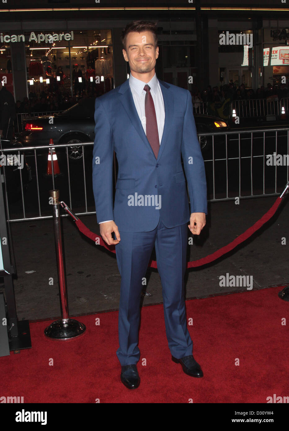 JOSH DUHAMEL SAFE HAVEN PREMIERE LOS ANGELES CALIFORNIA USA 05 February ...