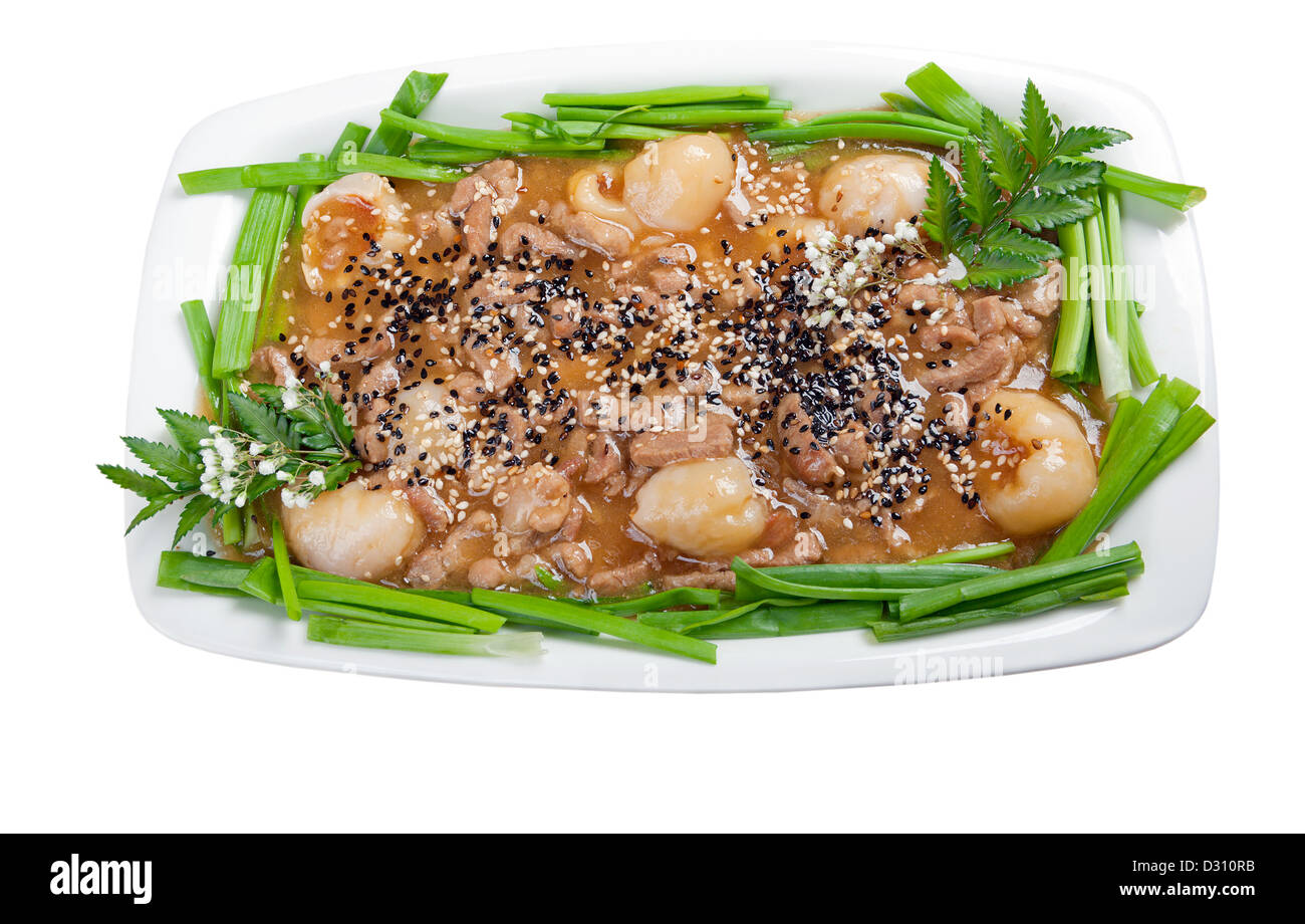 pork with lychee and sweet sauce Stock Photo - Alamy