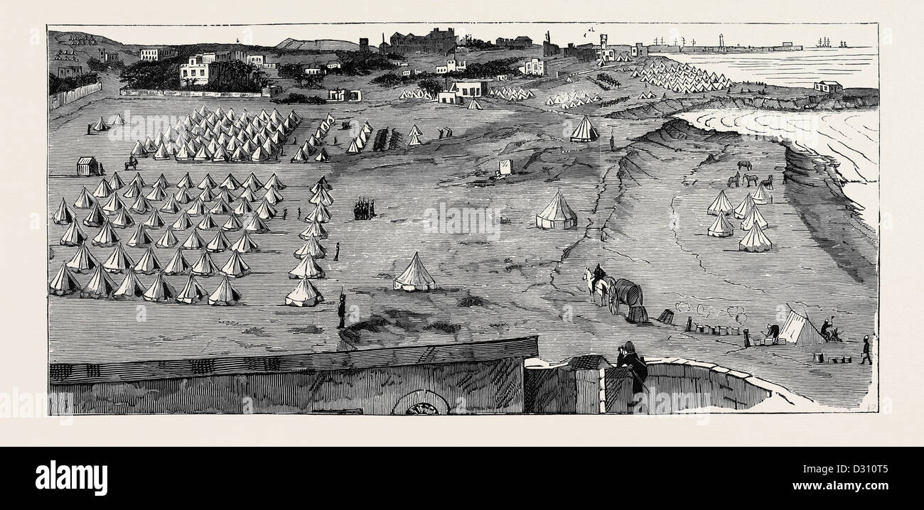 THE WAR IN EGYPT: THE CAMP OF THE HIGHLAND BRIGADE AT RAMLEH ...