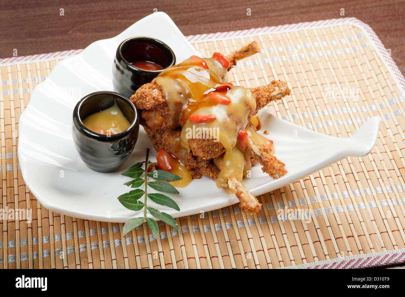 fried frogs legs.chinese cuisine Stock Photo - Alamy