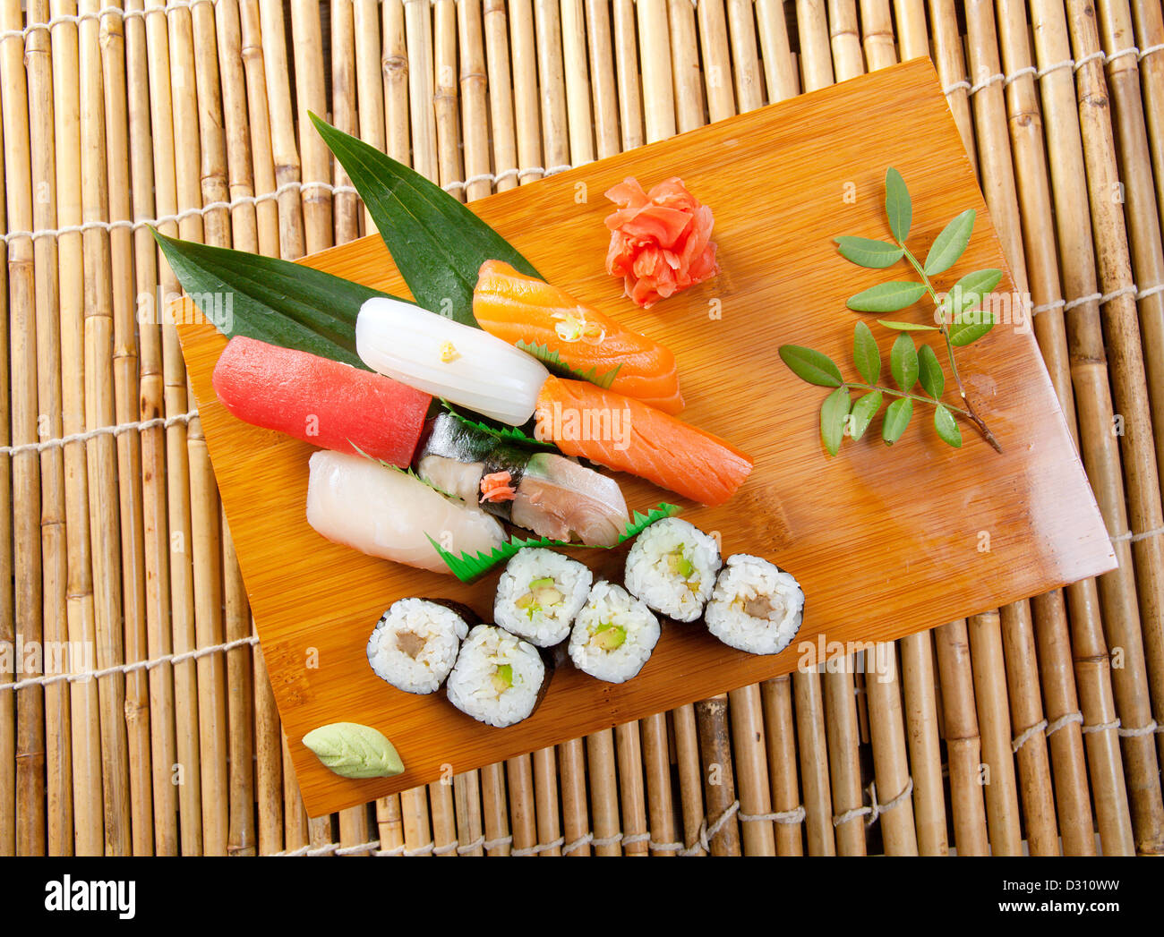 Japanese sushi traditional japanese food.Roll made of Smoked fish Stock ...